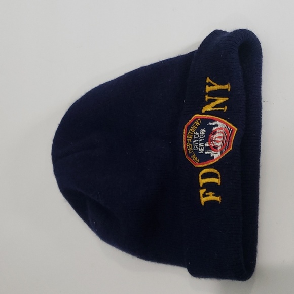 Fdny | Accessories | 32 Fdny Fire Department New York Blue Beanie ...